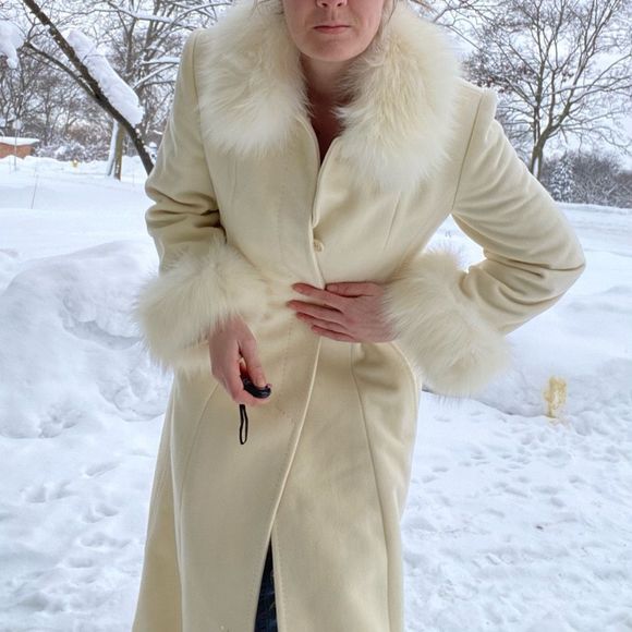 Regal | Jackets & Coats | Vtg 7s Regal Cream Cashmere Blend Full Length ...